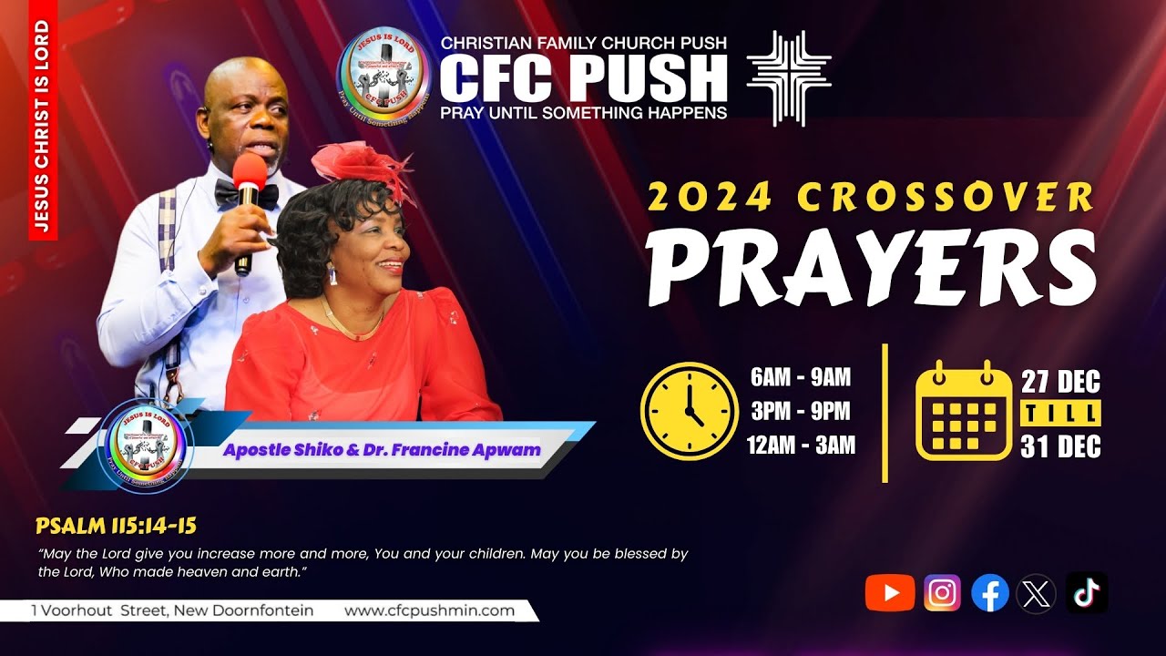 CROSSOVER PRAYERS | WEDNESDAY AFTERNOON PRAYER | 27/12/2023 | AP SHIKO ...