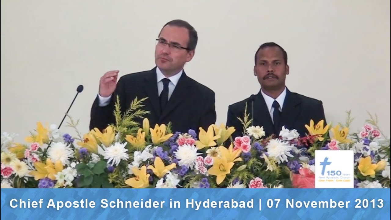 Chief Apostle Jean-Luc Schneider in Hyderabad | 07 November 2013 - YouTube