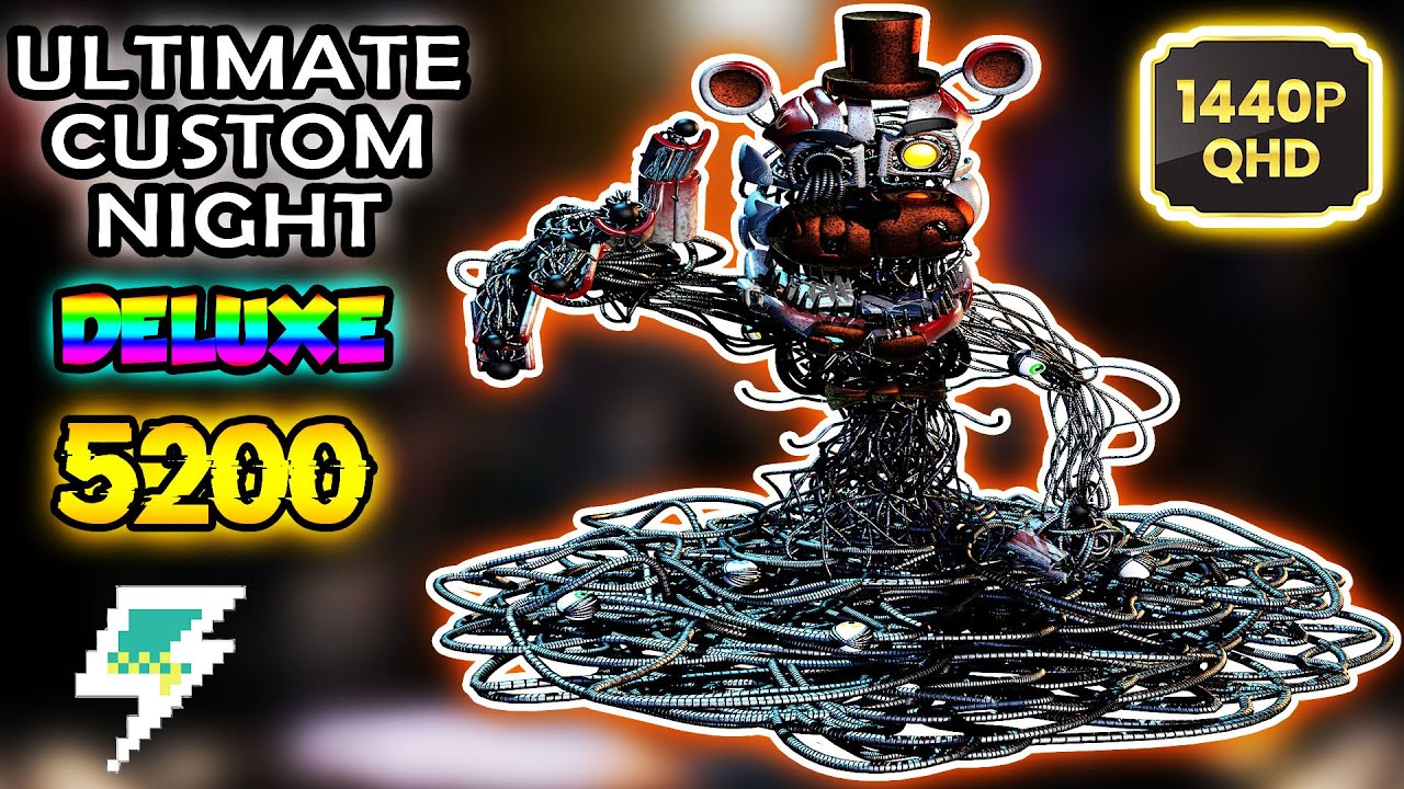 FNaF: Ultimate Custom Night Deluxe - 100% Walkthrough - 26/20 Mode ...