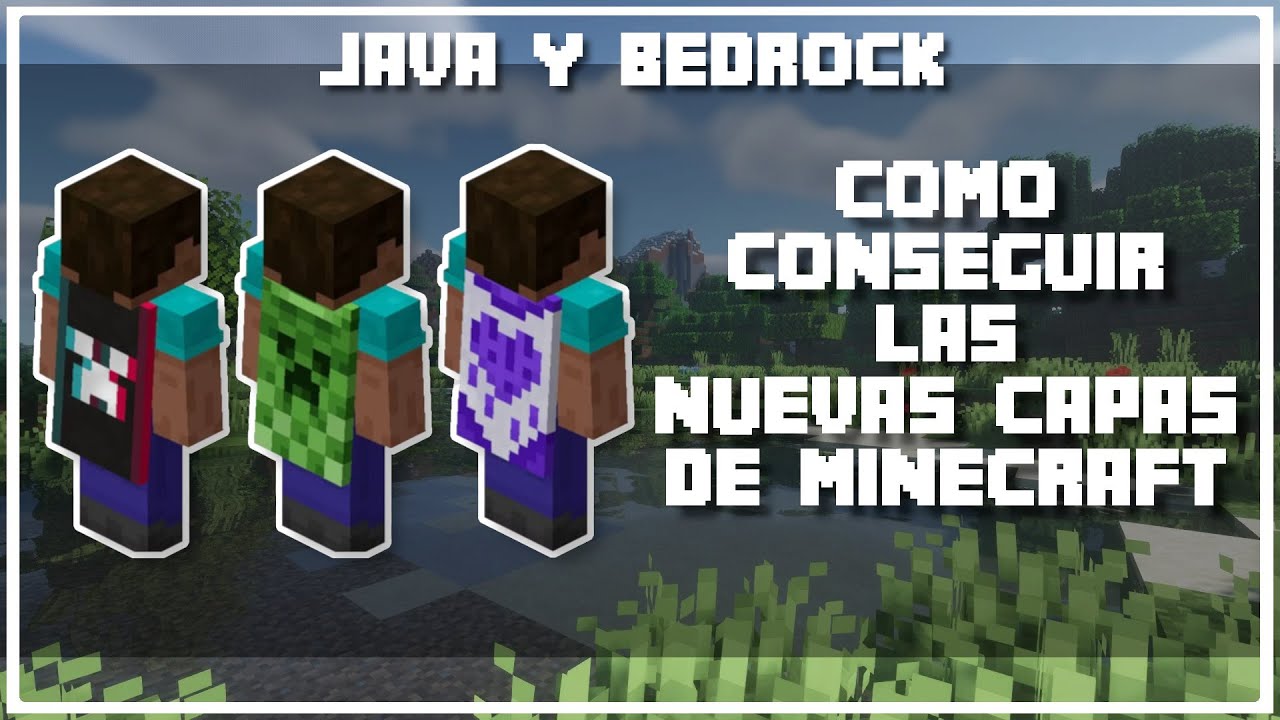 Como Conseguir todas las nuevas CAPAS de #minecraft - YouTube