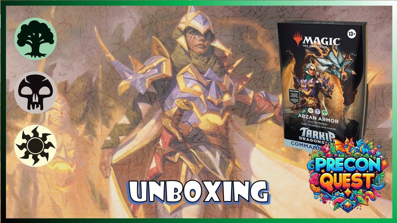 Tarkir Dragonstorm - Abzan Armour [UNBOXING] - YouTube