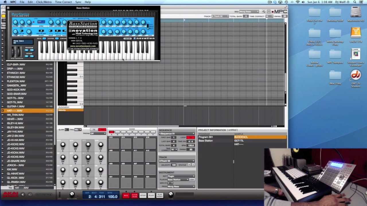Akai Mpc Software Step By Step Tutorial Sequencing And Tracking Out Instruments Youtube