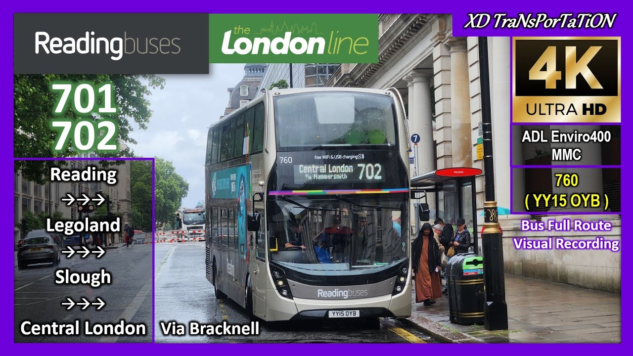 [Reading buses] The London Line 701 + 702 ~ Reading Legoland Central ...