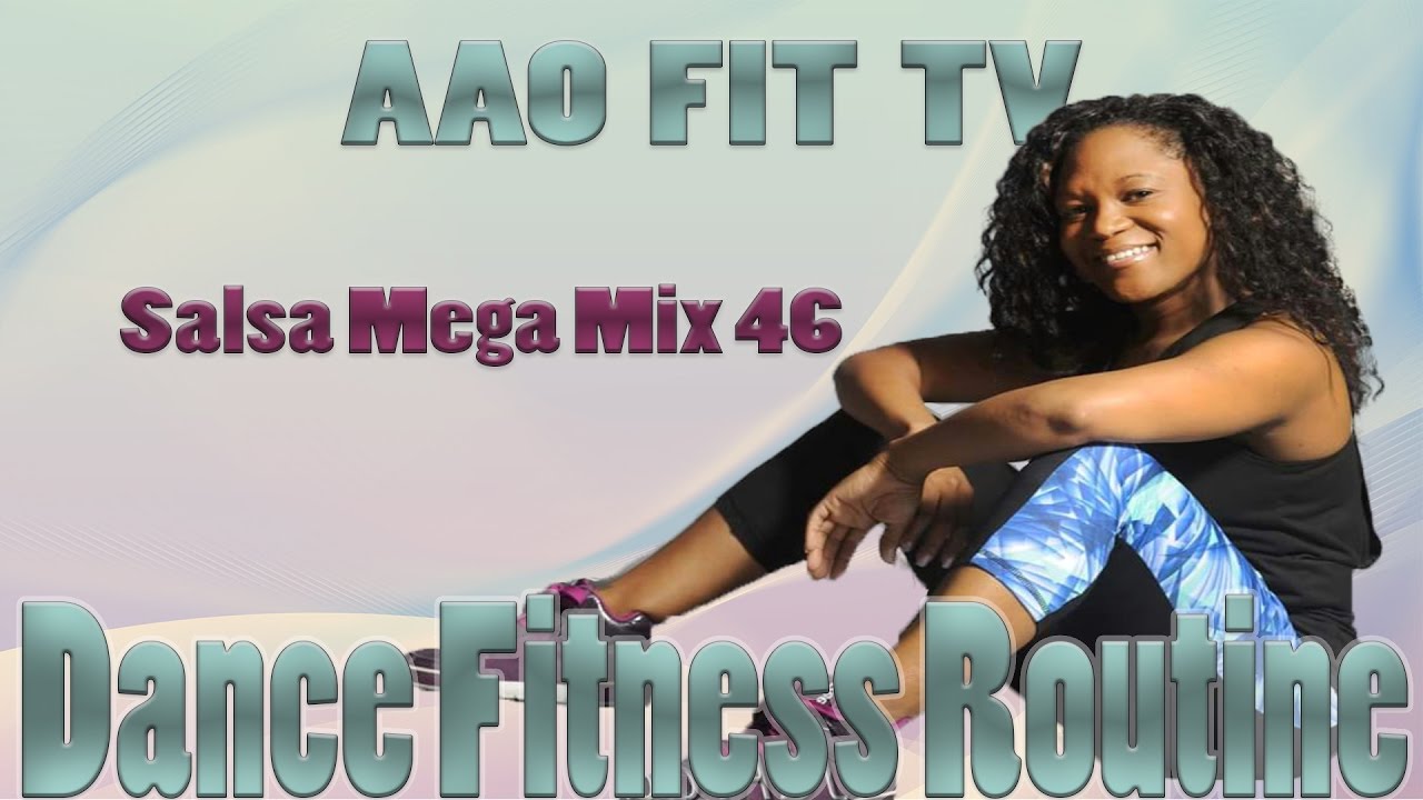 Salsa Dance Fitness routine | Zumba(R) Mega Mix 46 | AAO FIT TV - YouTube