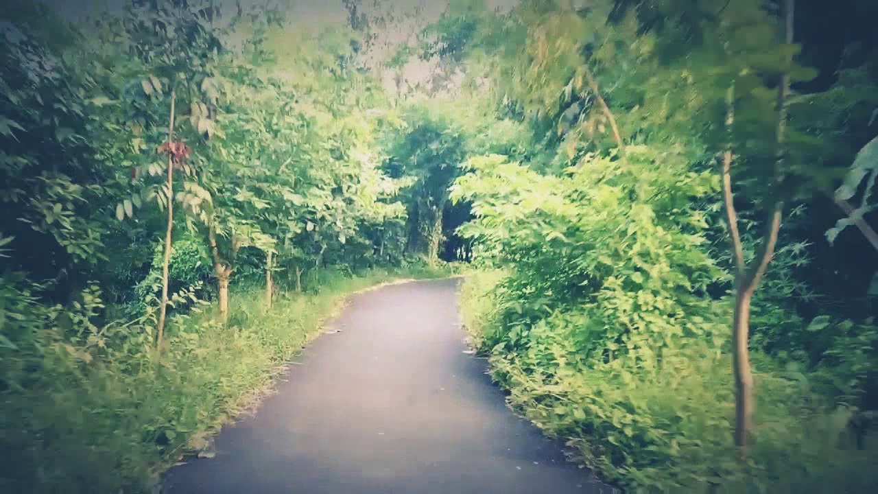 Going through village road, Jhaluarber, near Domjur, a relaxing drive ...