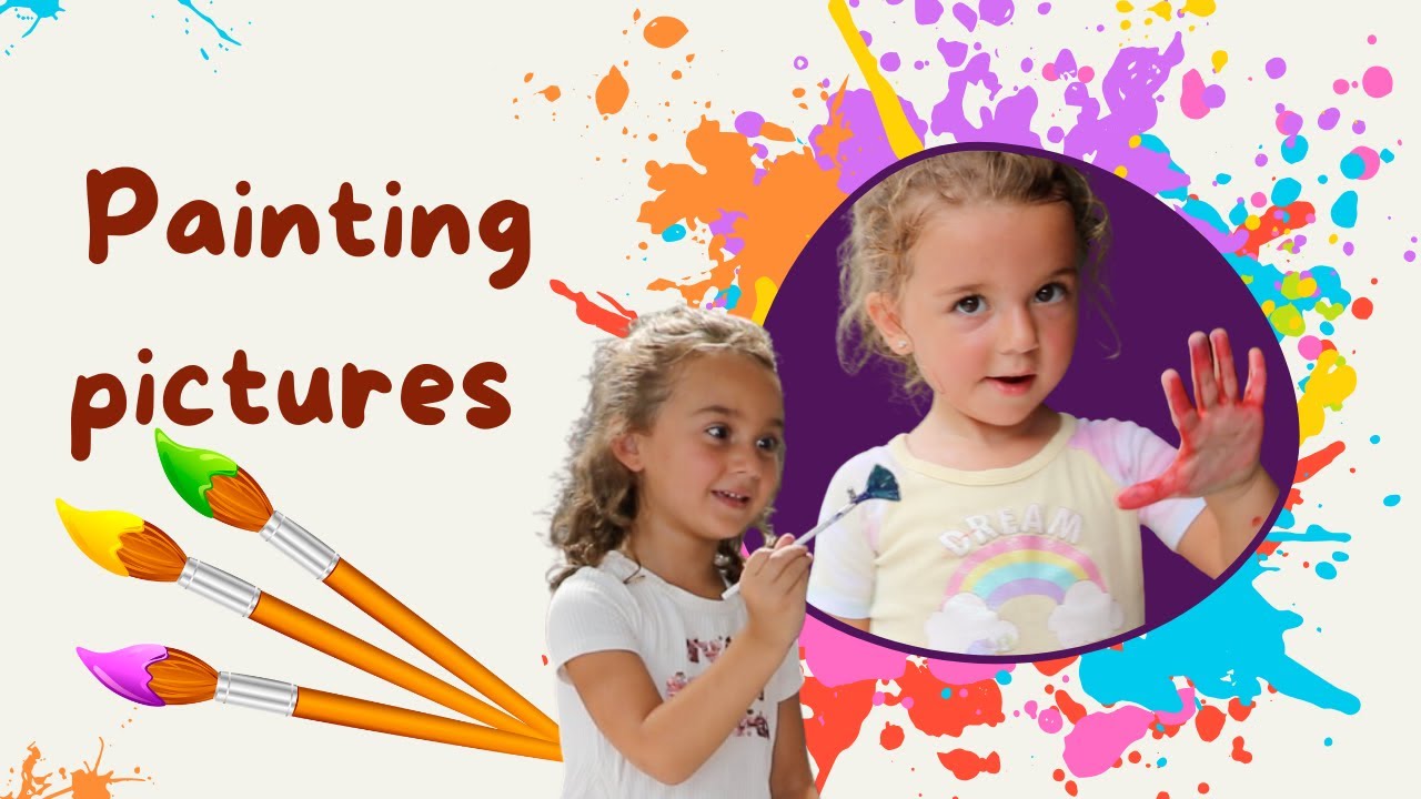 fun with paint. do you like our pictures? - YouTube