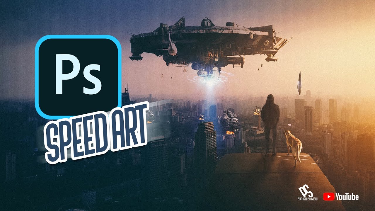 Aliens Attack Photoshop Manipulation | Speed Art | Ps advisor - YouTube