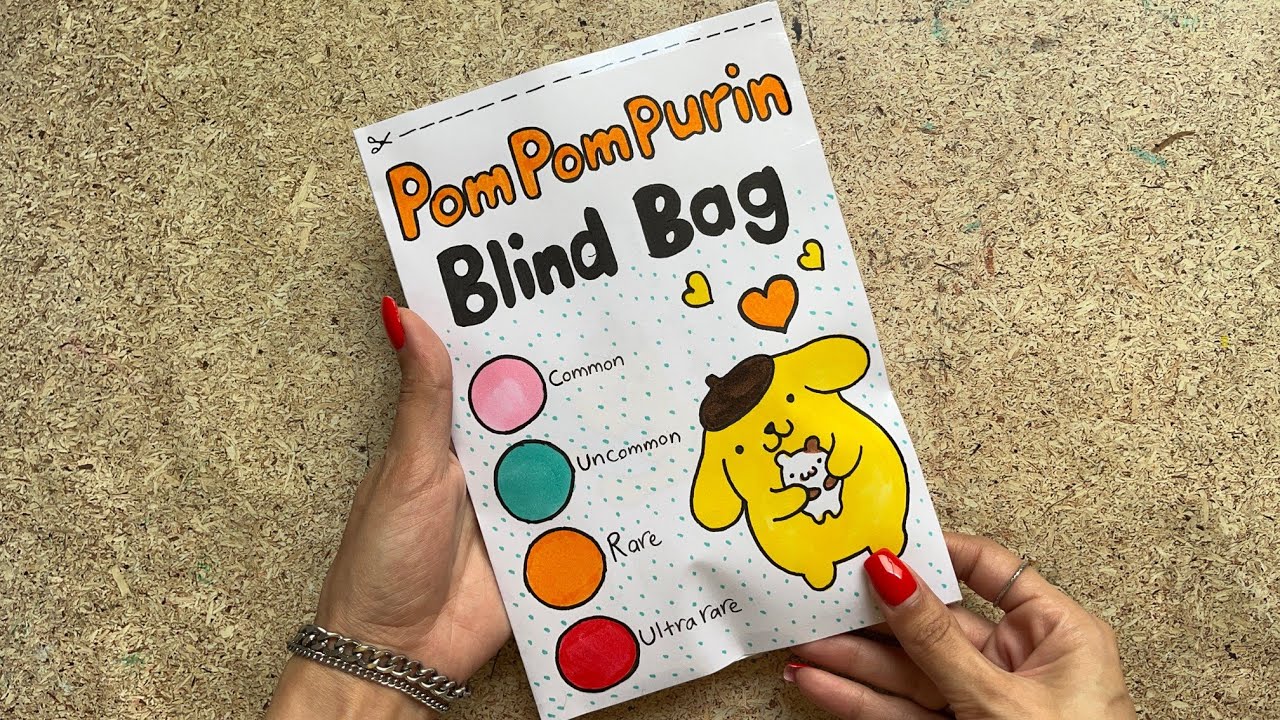 Blind Bag paper 💖 PomPomPurin 🐕 ASMR 🐕 satisfying opening blind bag ...