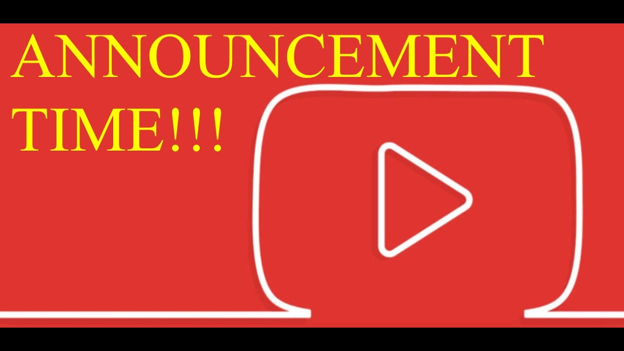 Announcement Time!!! - YouTube