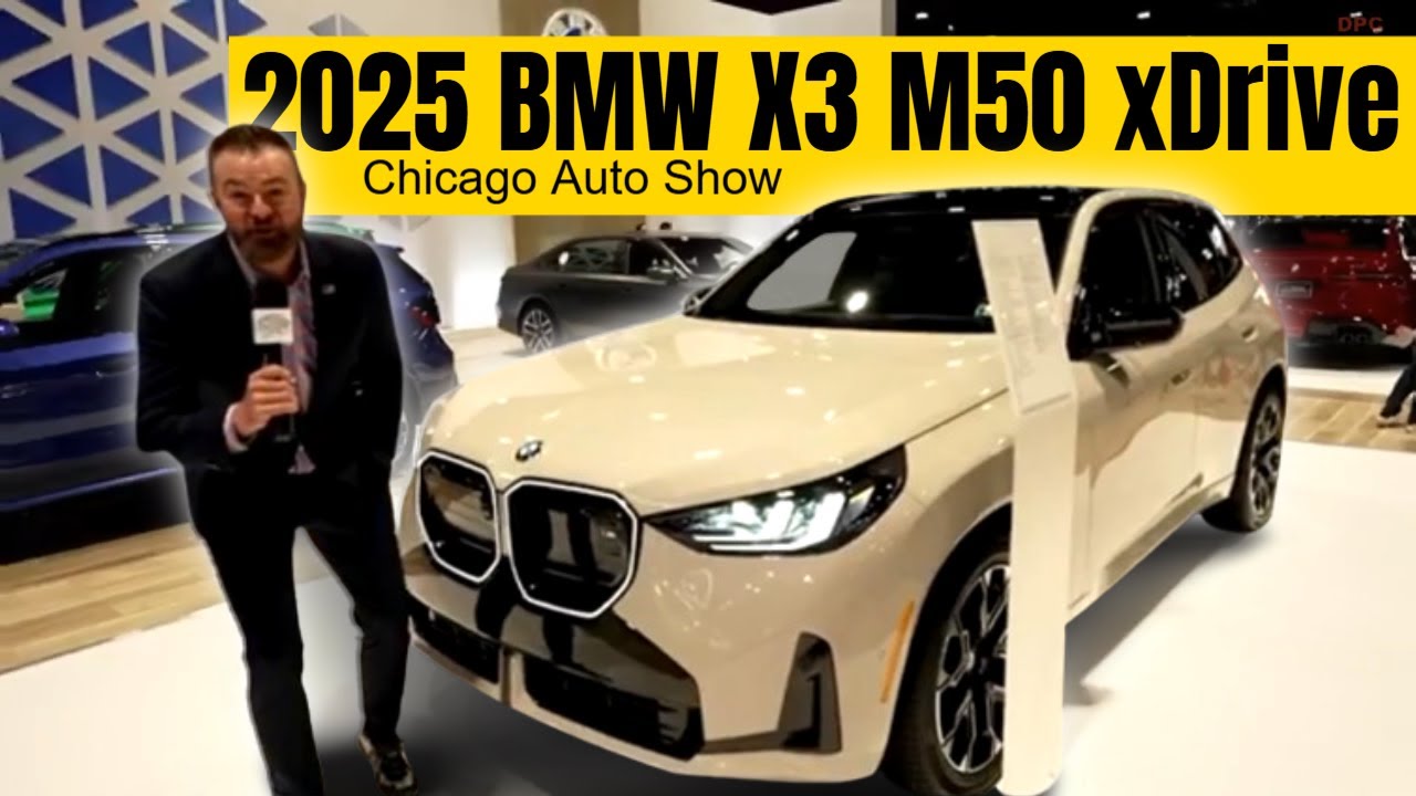 2025 BMW X3 M50 xDrive Walkaround at Chicago Auto Show - YouTube