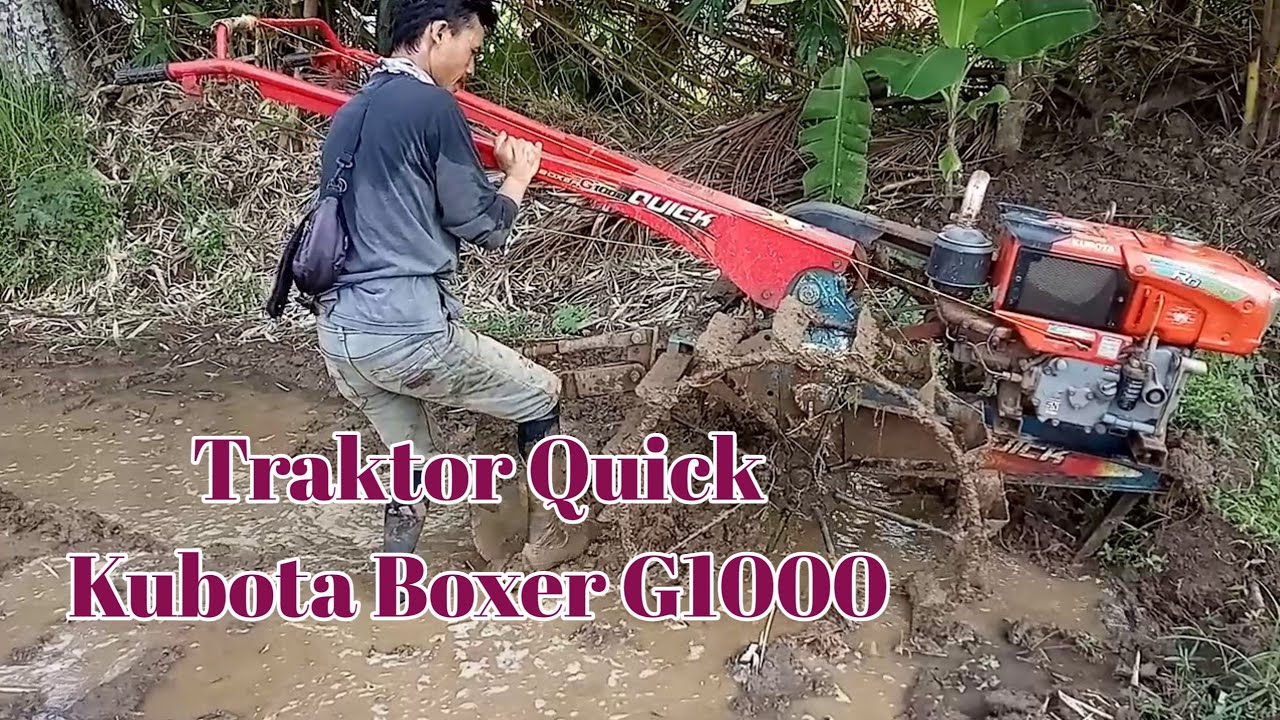 Traktor Quick G1000 Boxer Kubota - YouTube