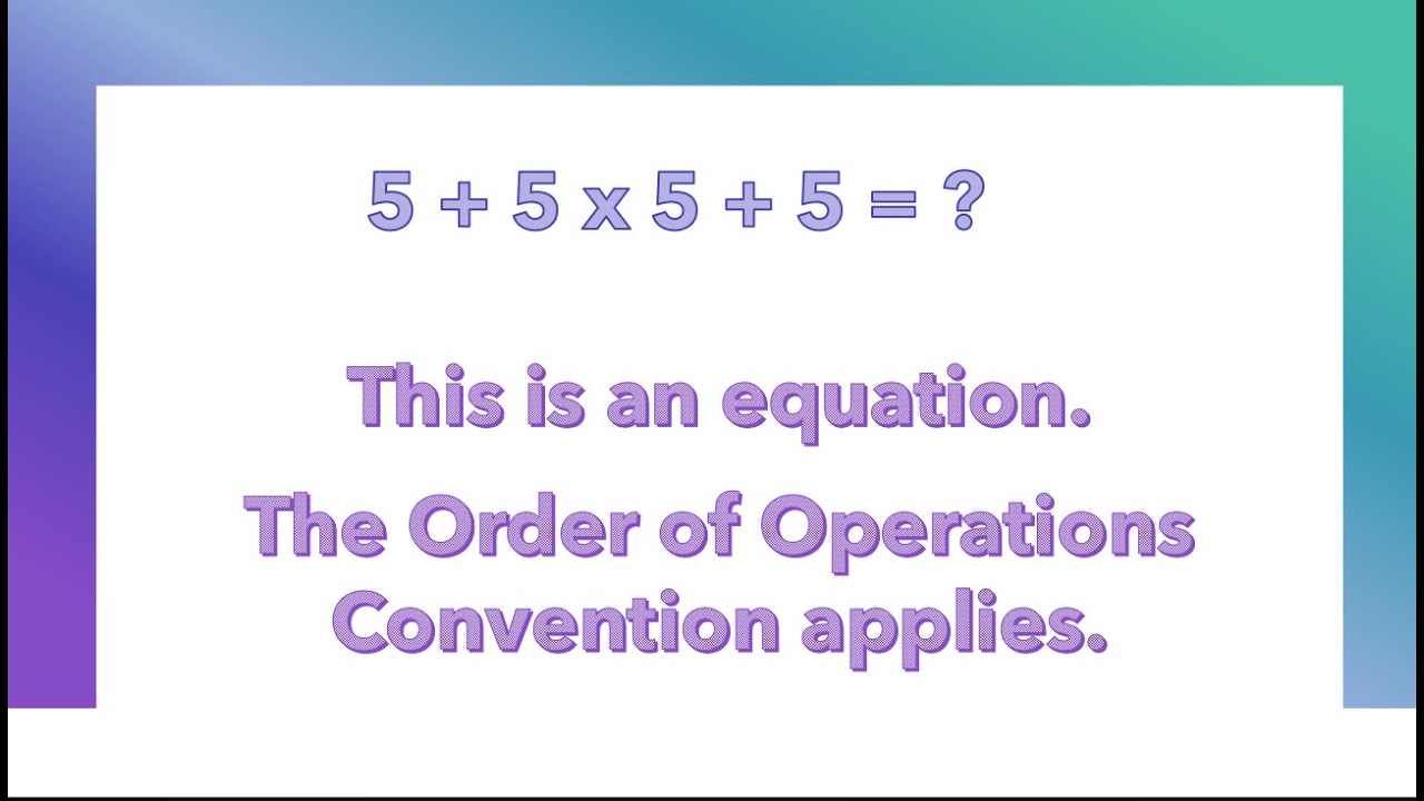 5 + 5 x 5 + 5 = ? Math Puzzle - YouTube