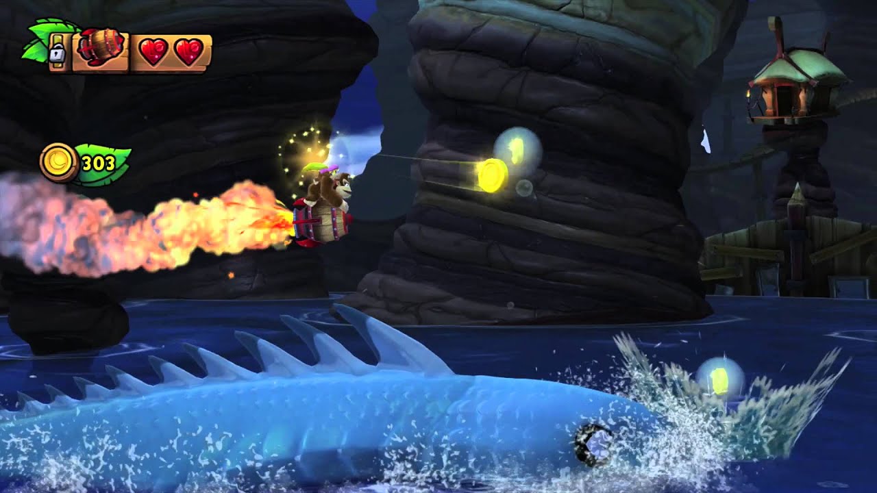 Donkey Kong Country: TF. Terrores marinos 3-5 - Gameplay - 100% puzzles ...