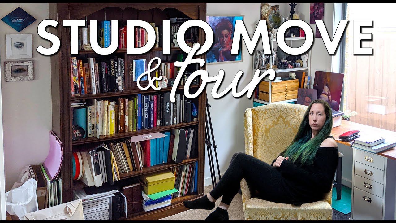 Studio Move & Tour 2021 - Inside the NEW Artists Space! (Natural Light ...