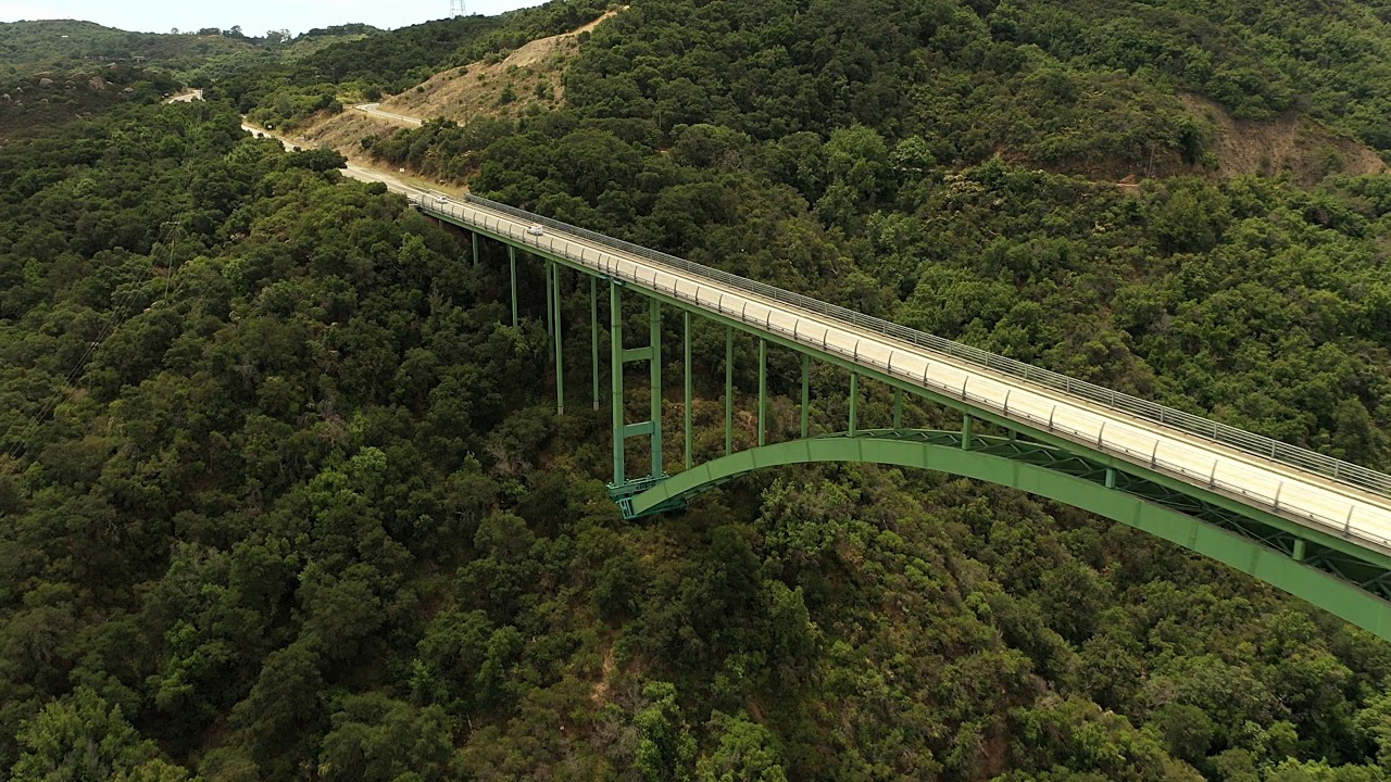 Cold Springs Arch Bridge in 4k - YouTube