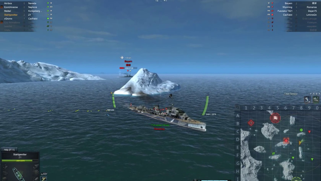 Z1 "Leberecht Maass" German Destroyer (Steel Ocean Gameplay) - YouTube