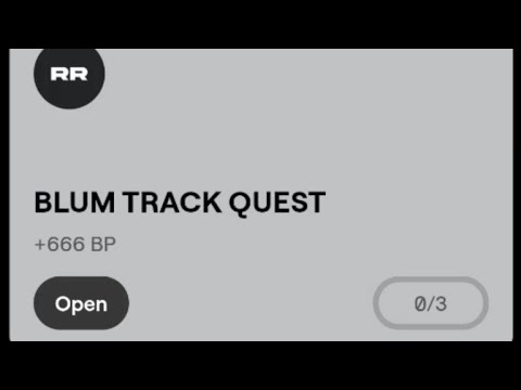 Blum Track Quest Today | Play Track & Type Track Name Code | How To ...