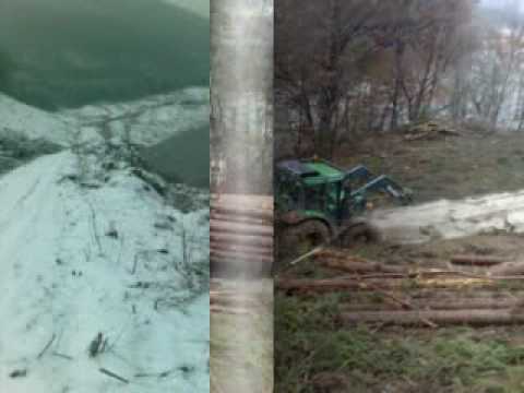Těžba dřeva Skidder HSM-805 HARDFOREST II.mpg - YouTube