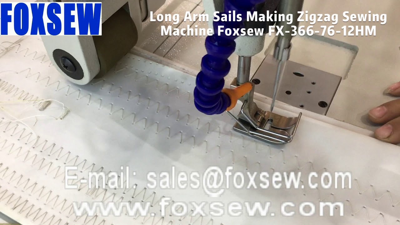 Long Arm Sails Making ZigZag Sewing Machine - YouTube
