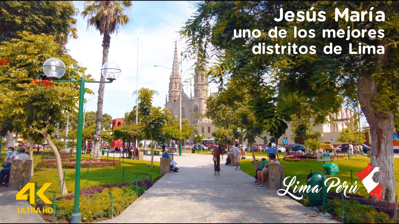 Jesús Maria y su hermosa Plaza San José, Lima Peru Walking 4k - YouTube