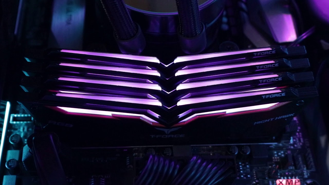RGB Team Group Night Hawk 3200MHz 16GB Maxima Review - YouTube