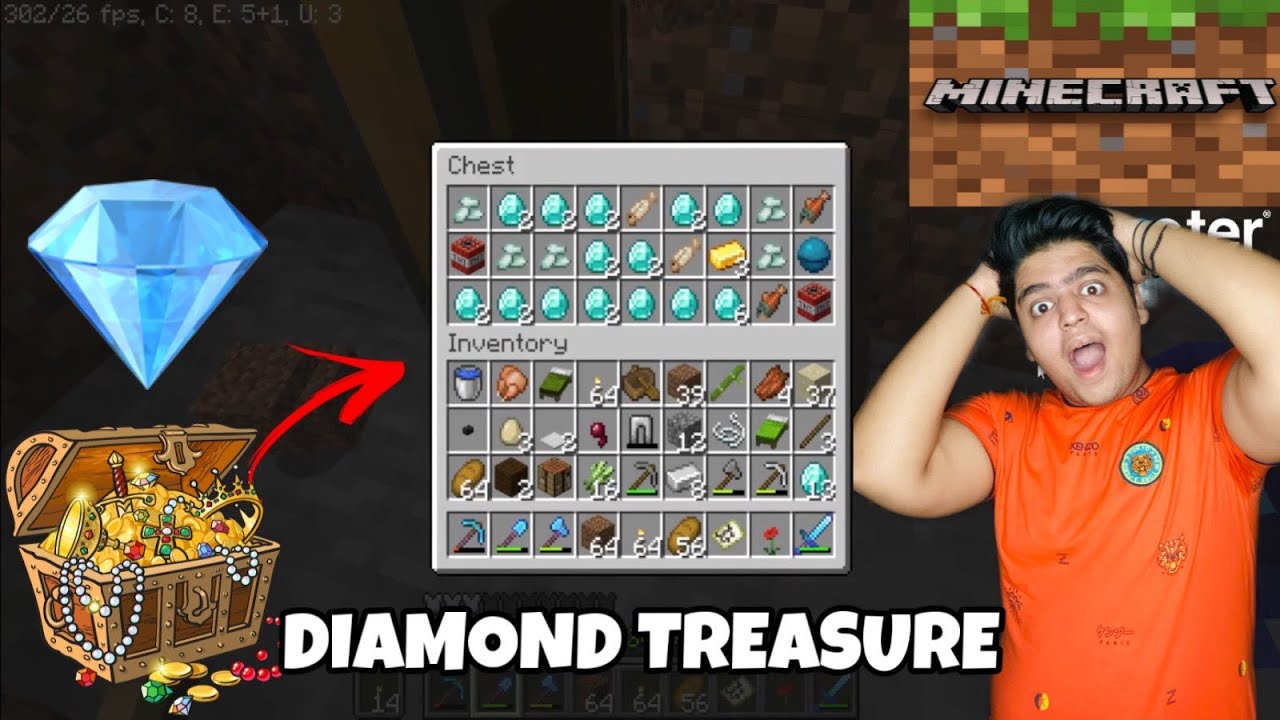 WE FOUND A DIAMOND TREASURE CHEST IN MINECRAFT WORLD | SR GAMERZ - YouTube