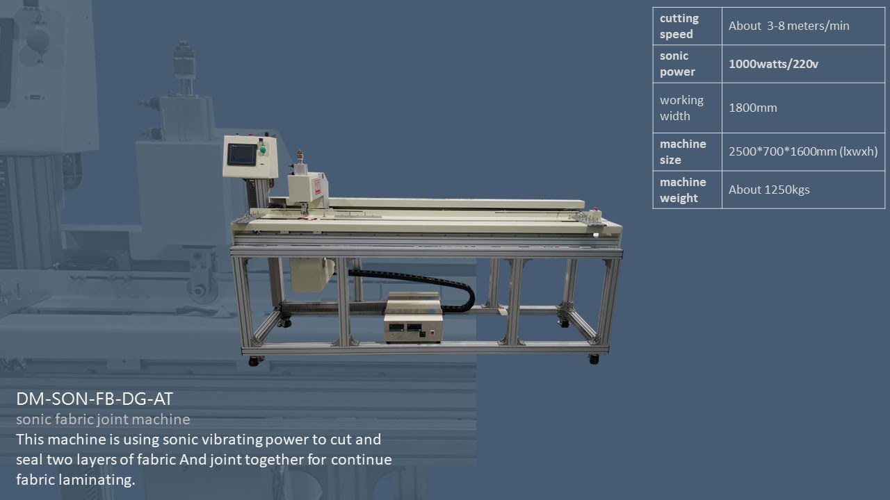 超音波接布機 Ultrasonic joint machine - YouTube
