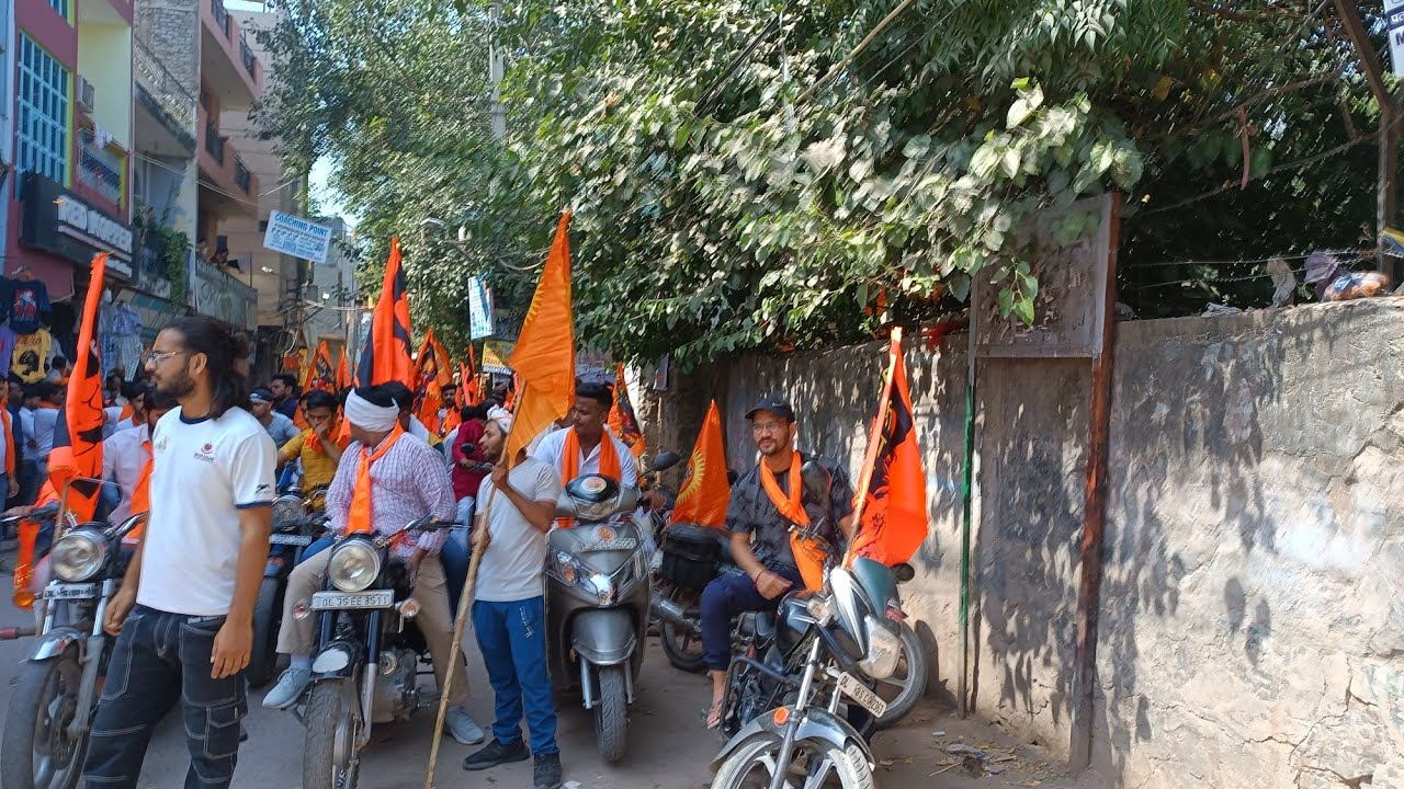 Hindu Shaurya Yatra asthal Mandir Sangam vihar Delhi - YouTube