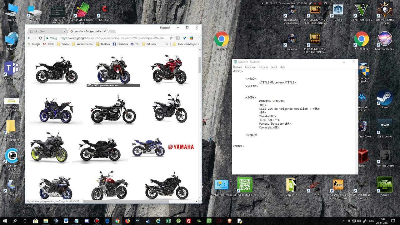 2017 11 26 Motor Website maken - YouTube
