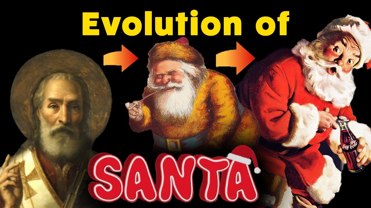 Santa Claus Then vs Now 🎅 1,700 Shocking Years of Change - EDU ...