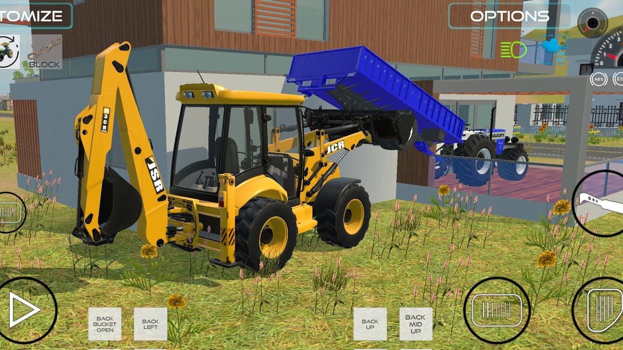 driver jcb 4x4 and tractor 4x4 game play full loaded #jcb #tractor # ...