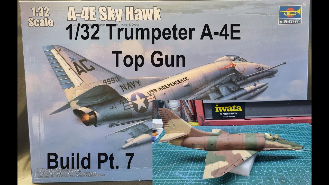 1/32 Trumpeter A-4E Top Gun Build Pt. 7 - YouTube