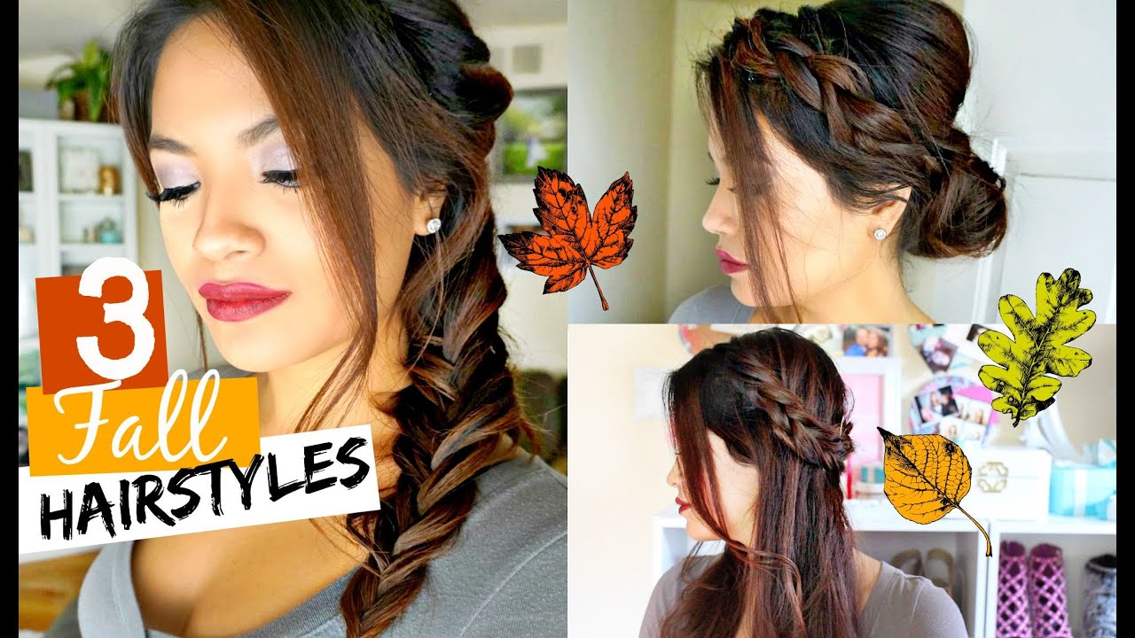 3 Braid Hairstyles for Fall! | Belinda Selene - YouTube
