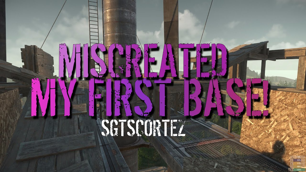 MISCREATED - Building my First base! Crows Nest! - YouTube