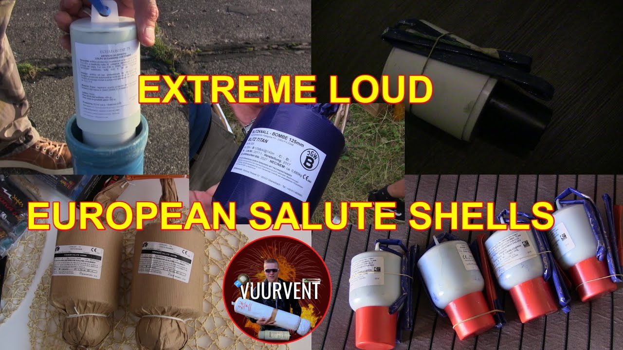 EXTREME European SALUTE SHELLS! - Fireworks - Vuurwerk Shell Compilatie ...