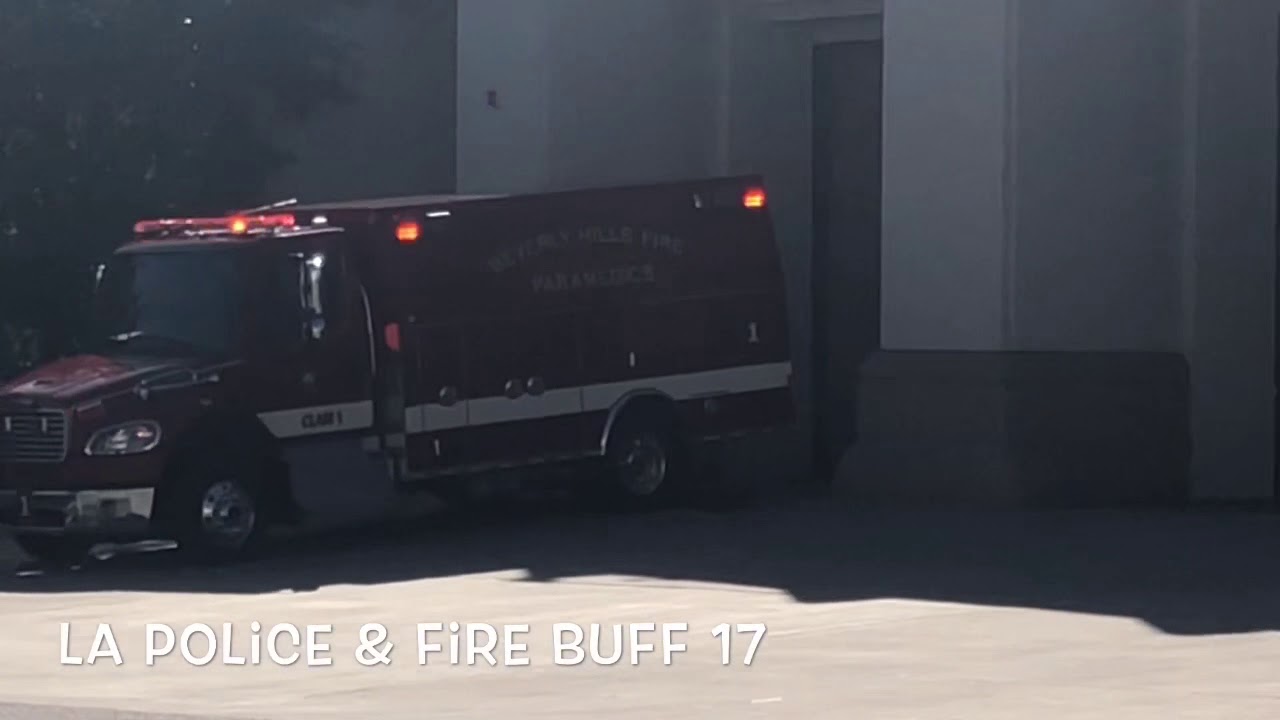 Bhfd engine 1 & bhfd rescue 1 responding - YouTube