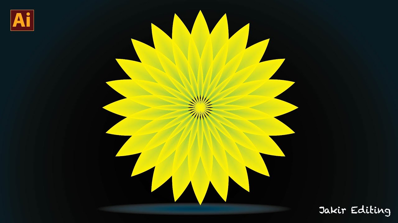 flowers design adobe illustrator cc | illustrator flower design ...