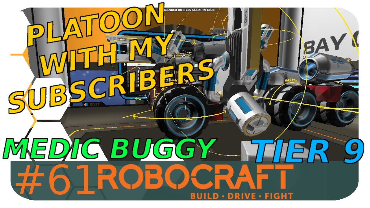 Platoon with my Subcribers! Medic Buggy - Robocraft - YouTube