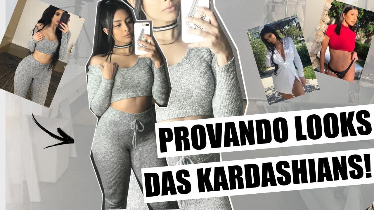 FASHION HAUL: PROVANDO LOOKS DAS KARDASHIANS- FASHION NOVA #ESPECIALNP ...
