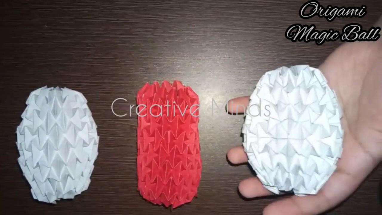 How to make a Big Magic Ball Origami l A DIY craft l Step by Step ...