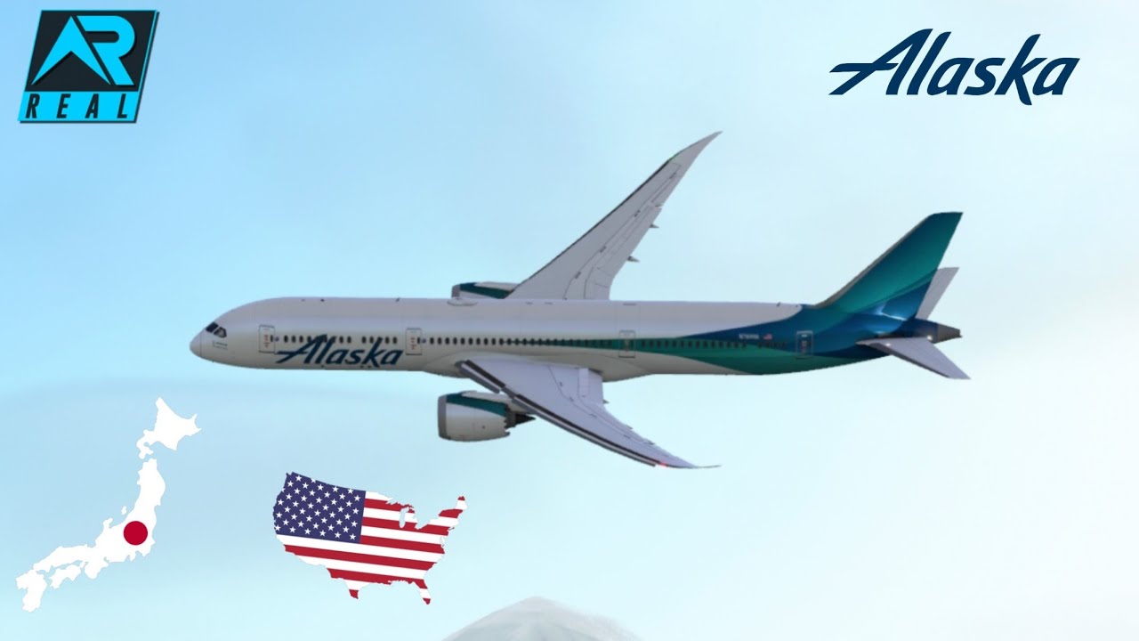 Real Flight Simulator | Tokyo (NRT) - Seattle (SEA) | Alaska Airlines ...