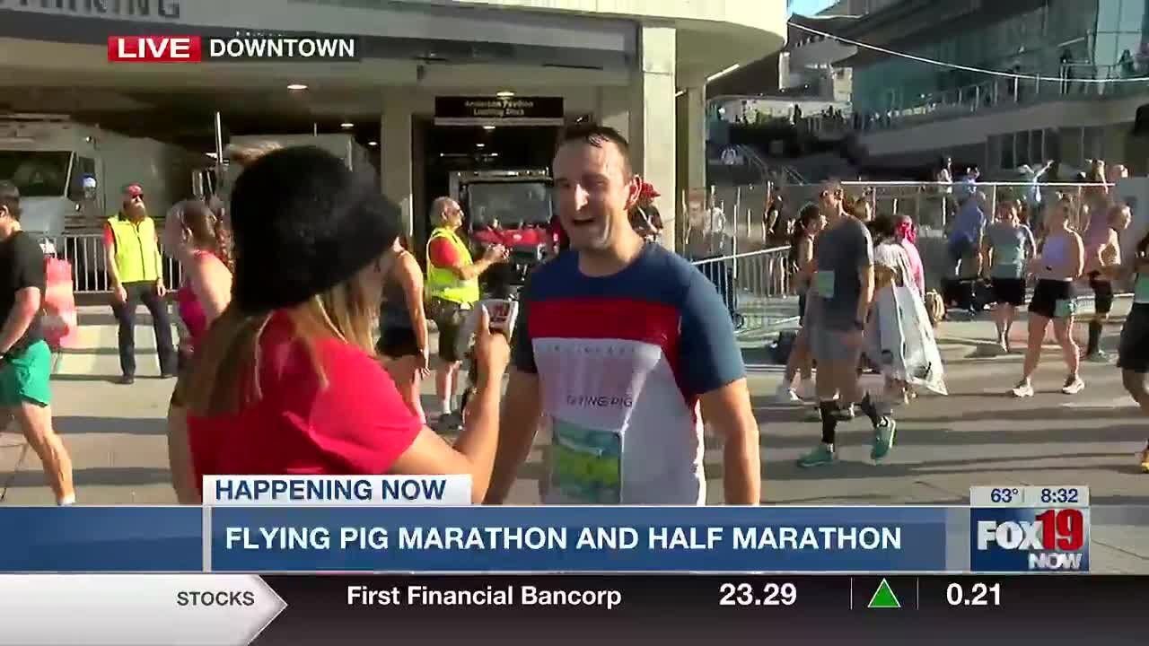 Flying Pig participants finish race - YouTube