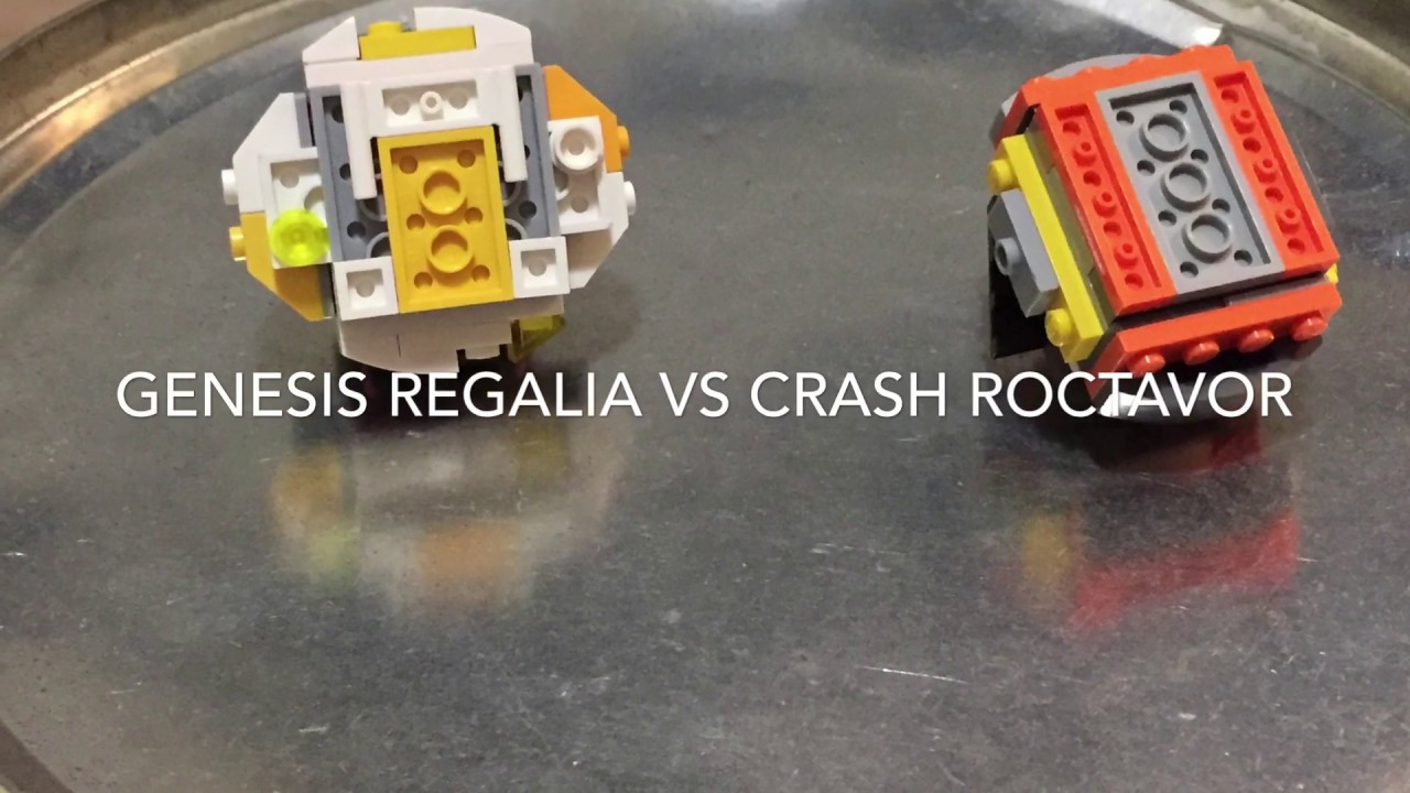 GENESIS REGALIA vs CRASH ROKTAVOR [BEYBLADE BURST GT] - Lego Beyblade ...