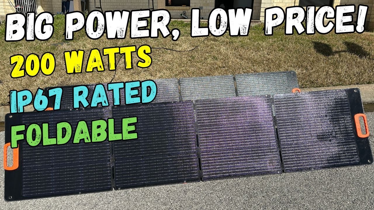 200 Watts For Under $200 Nurzviy SolarEpoch Foldable Solar Panels - Go IT