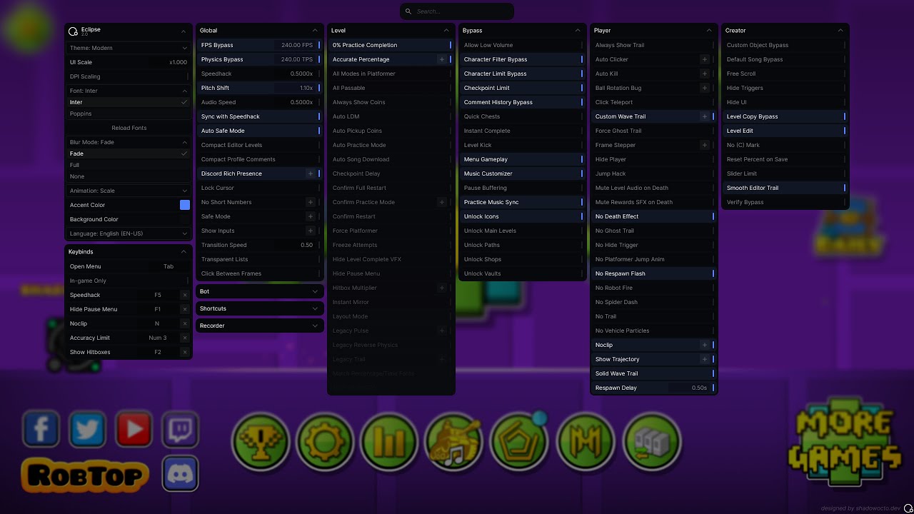 Eclipse Mod Menu UI Revamp - YouTube