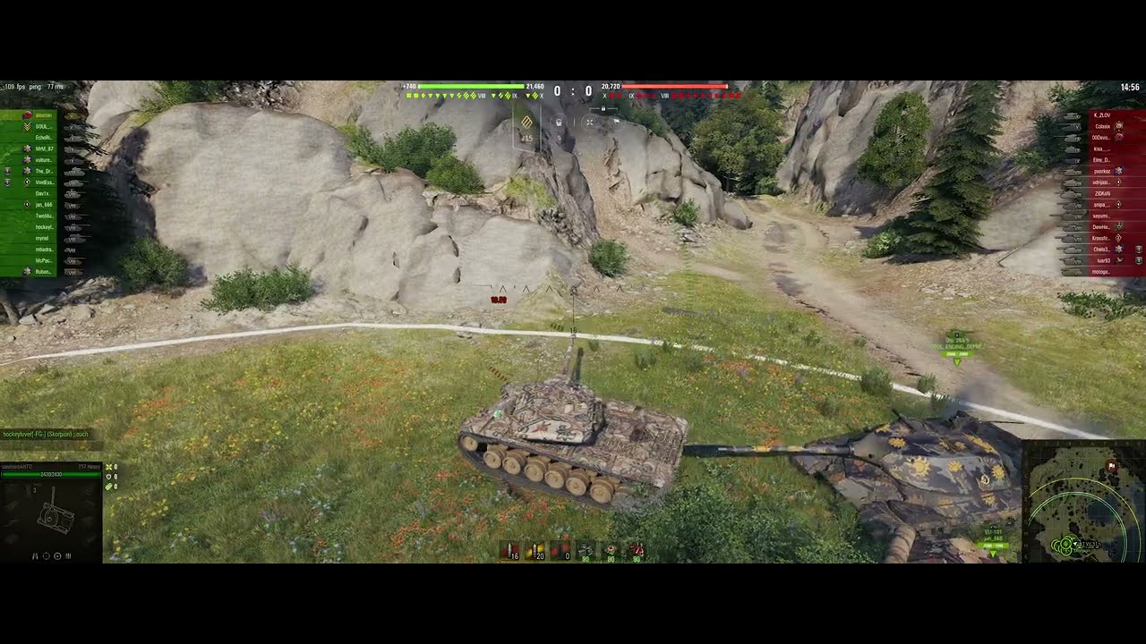 WOT tier 10 USA HT T57 daily play II 坦克世界（战车世界） - YouTube