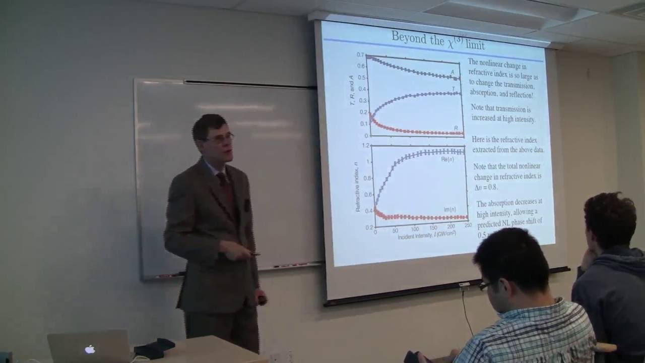 Robert Boyd - Quantum Nonlinear Optics: Nonlinear Optics meets the ...
