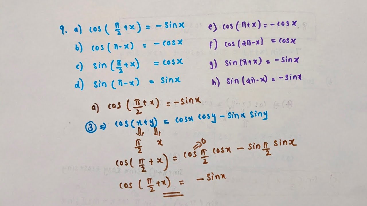Identity 9// Trigonometric Identities//Class 11 Maths//Chapter 3 ...