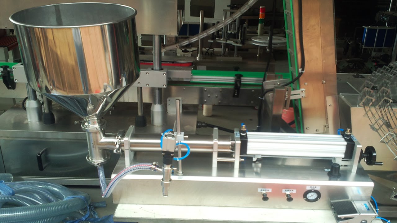 shampoo filling machine pneumatic filler semi automatic vertical hopper ...