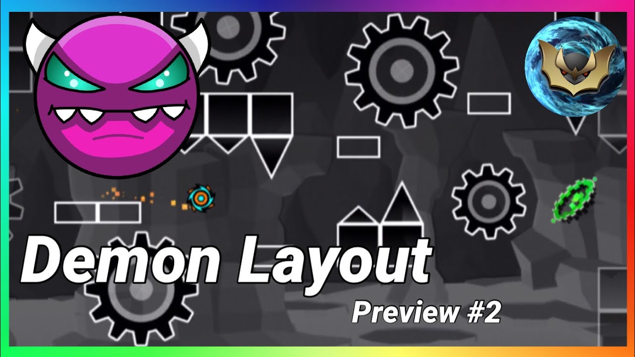 Demon layout preview #2 | Geometry Dash - YouTube
